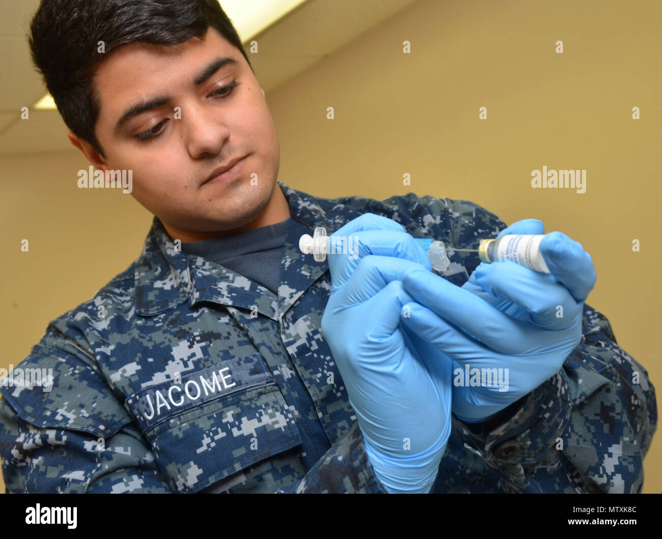 KINGS BAY, Ga. (Jan. 10, 2017) – Hospitalman Josue Jacome, a sailor at ...