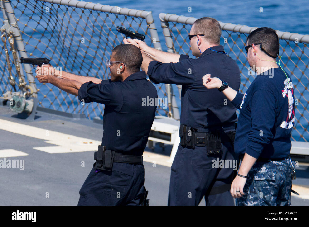 170130-N-HB733-094 GULF OF OMAN (Jan. 30, 2017) Lt. Robert Doggett ...