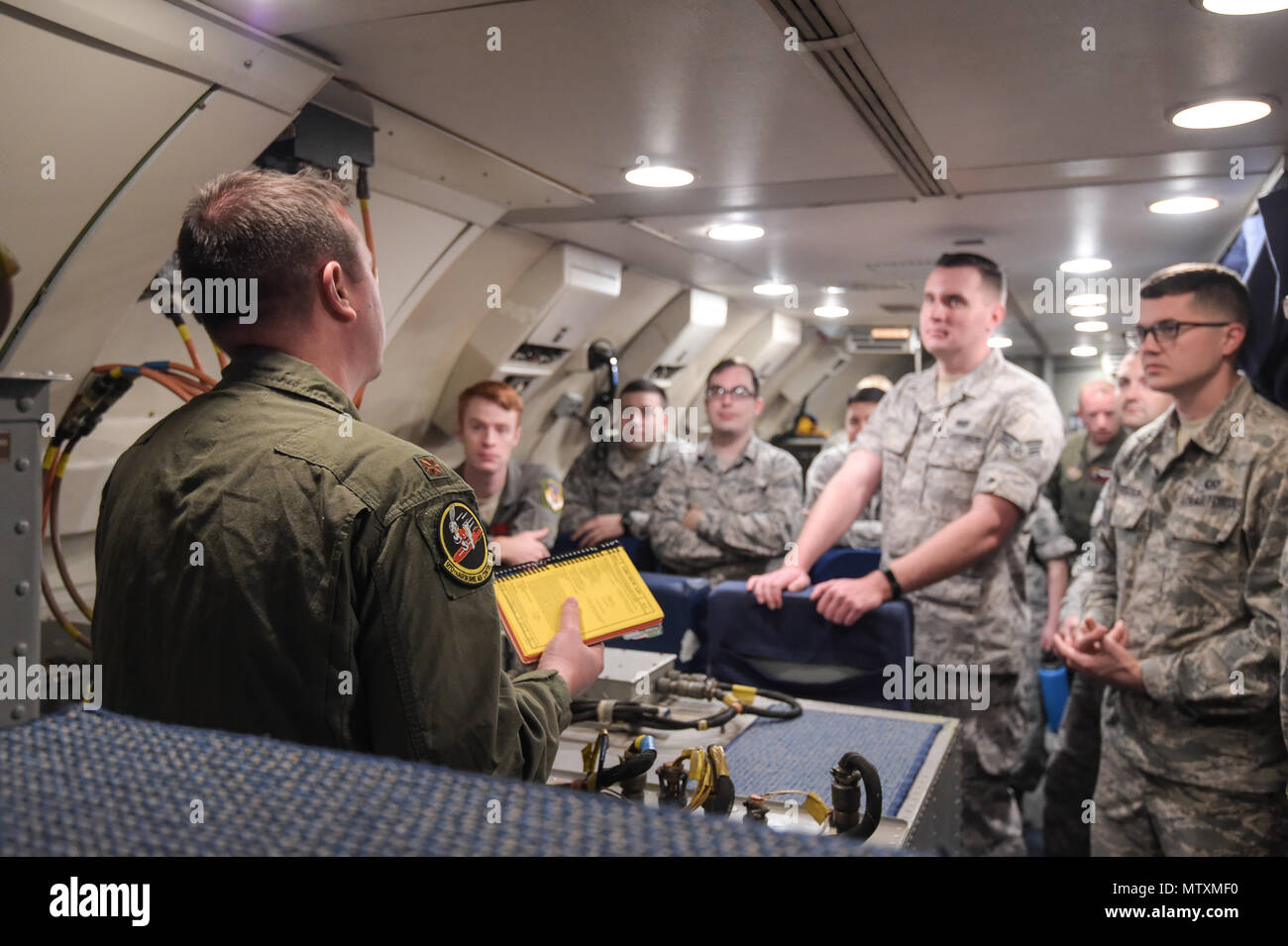 Maj. Matthew Heckman, an air battle manager assigned to the 970th ...
