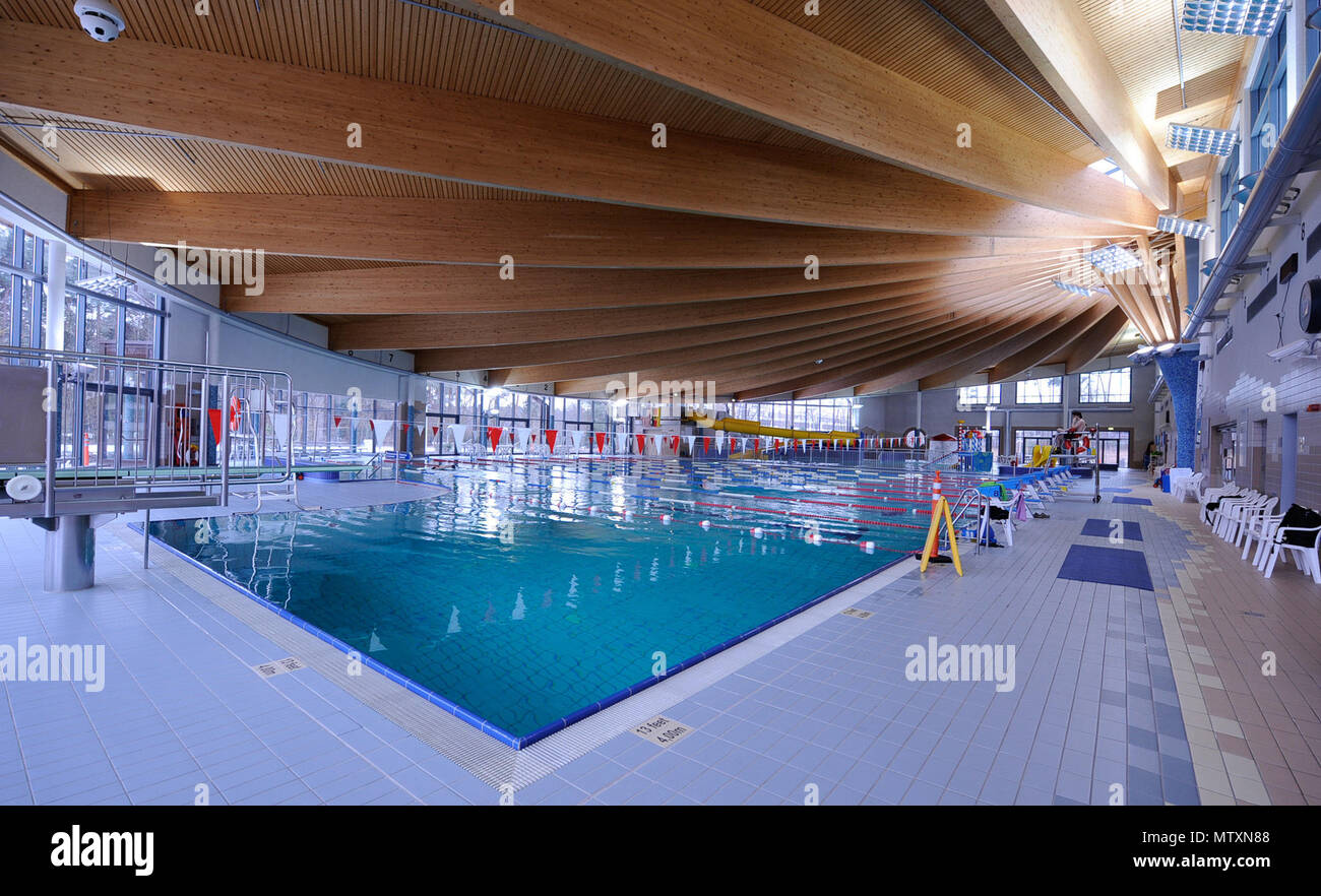 Swimmers use the Aquatic Center during lunch on Ramstein Air Base, Germany, Jan. 26, 2017 ...
