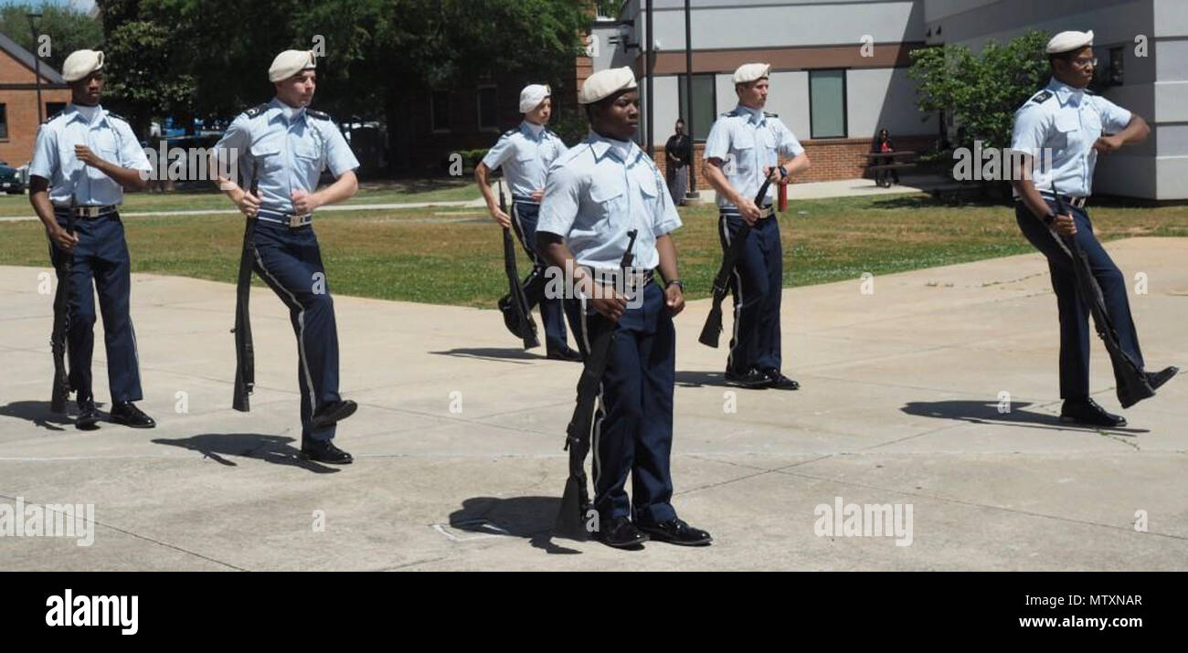 The Air Force JROTC Spring Valley Drill team displays why they are a ...