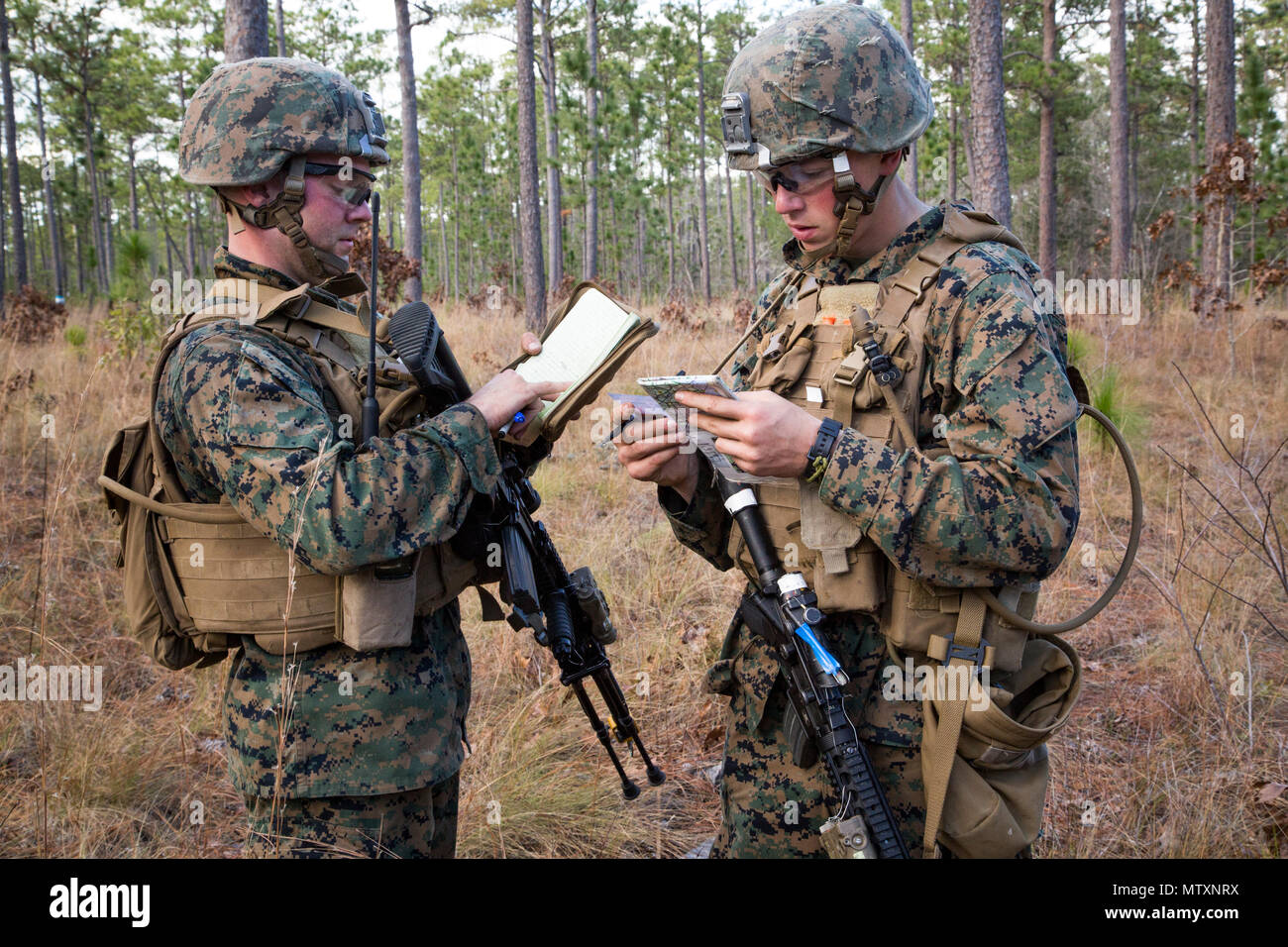 U.S. Marines with Alpha Company, Infantry Training Battalion (ITB ...