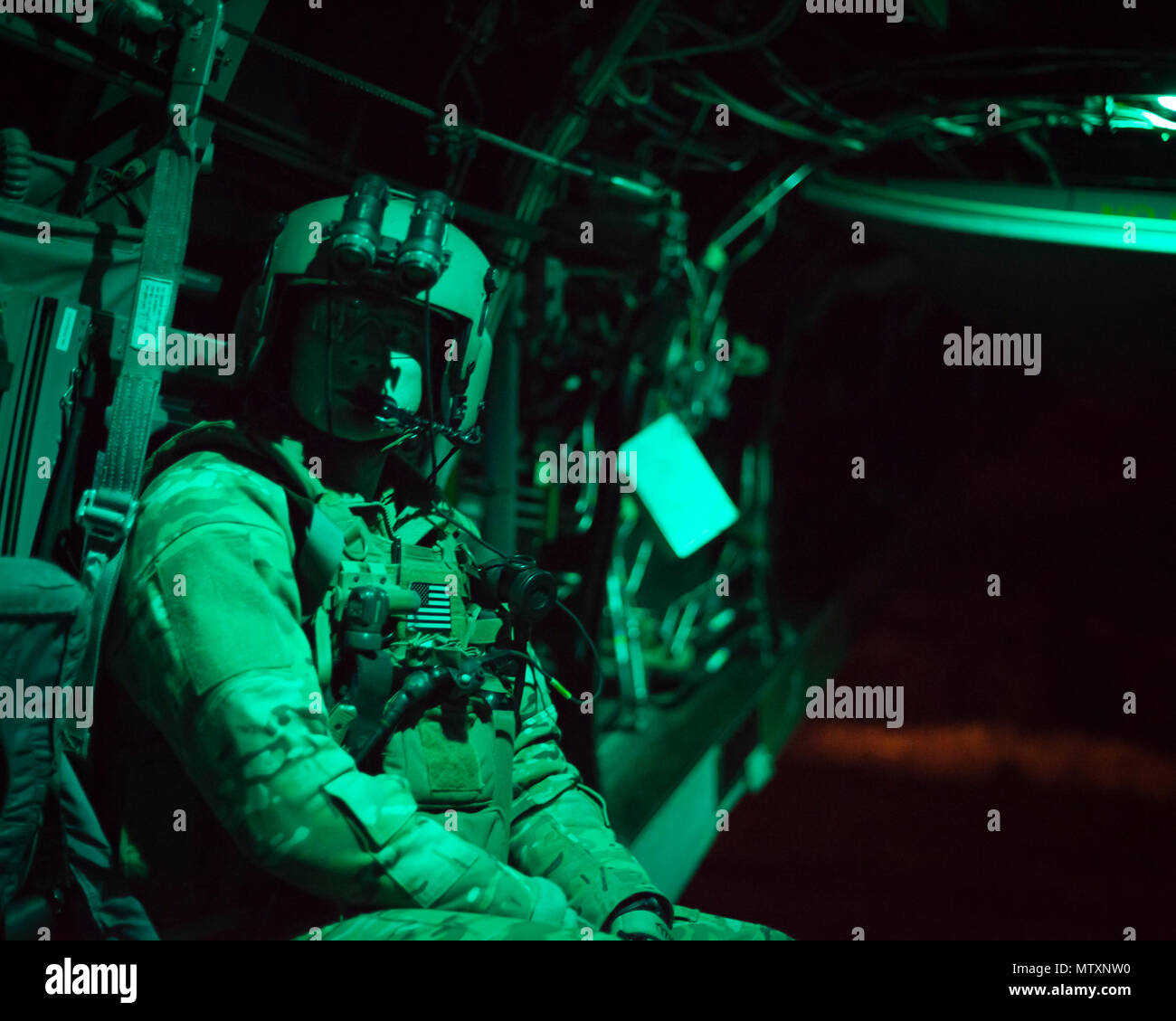 A U.S. special-mission aviator assigned to the 7th Special Operations ...