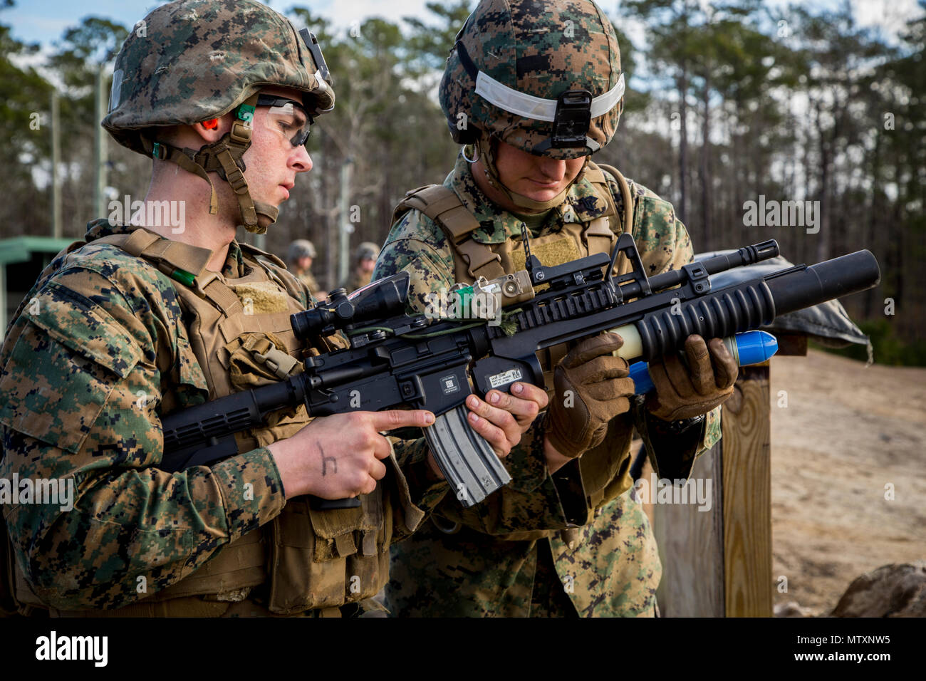 A Combat Instructor with Alpha Company, Infantry Training Battalion ...