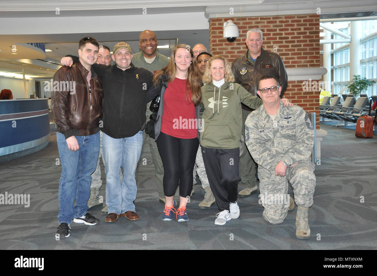 (L-R) Senior Airman Nick Clark, Master Sgt. Christopher Herndon, Staff ...