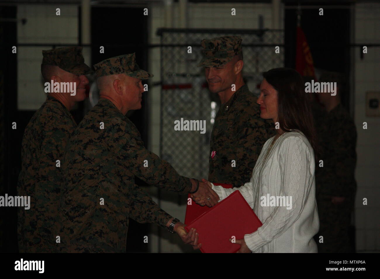 Brigadier General Michael F. Fahey (second from left), Commanding ...