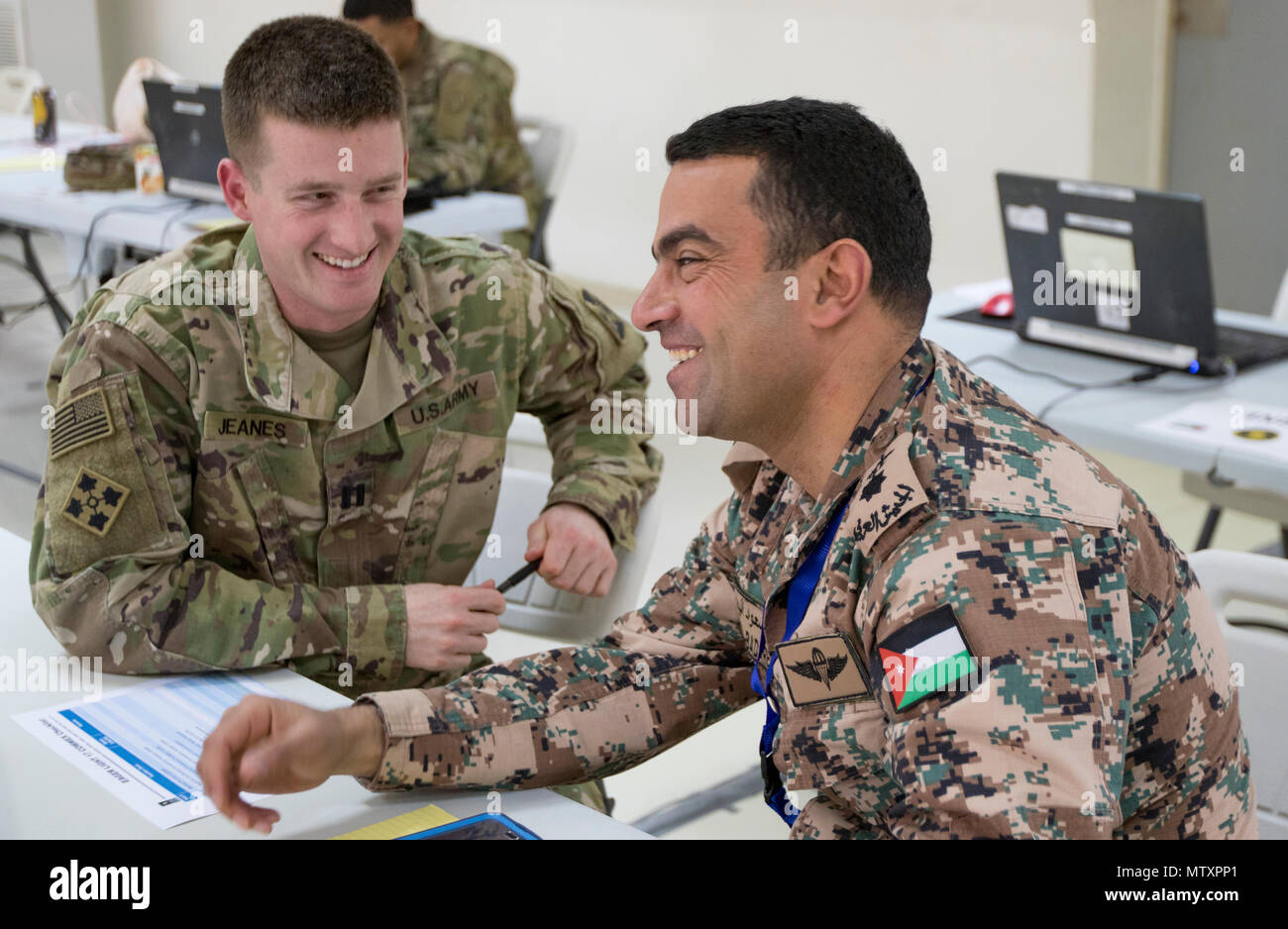 A U.S. Army officer from the 297th Military Intelligence Battalion in ...