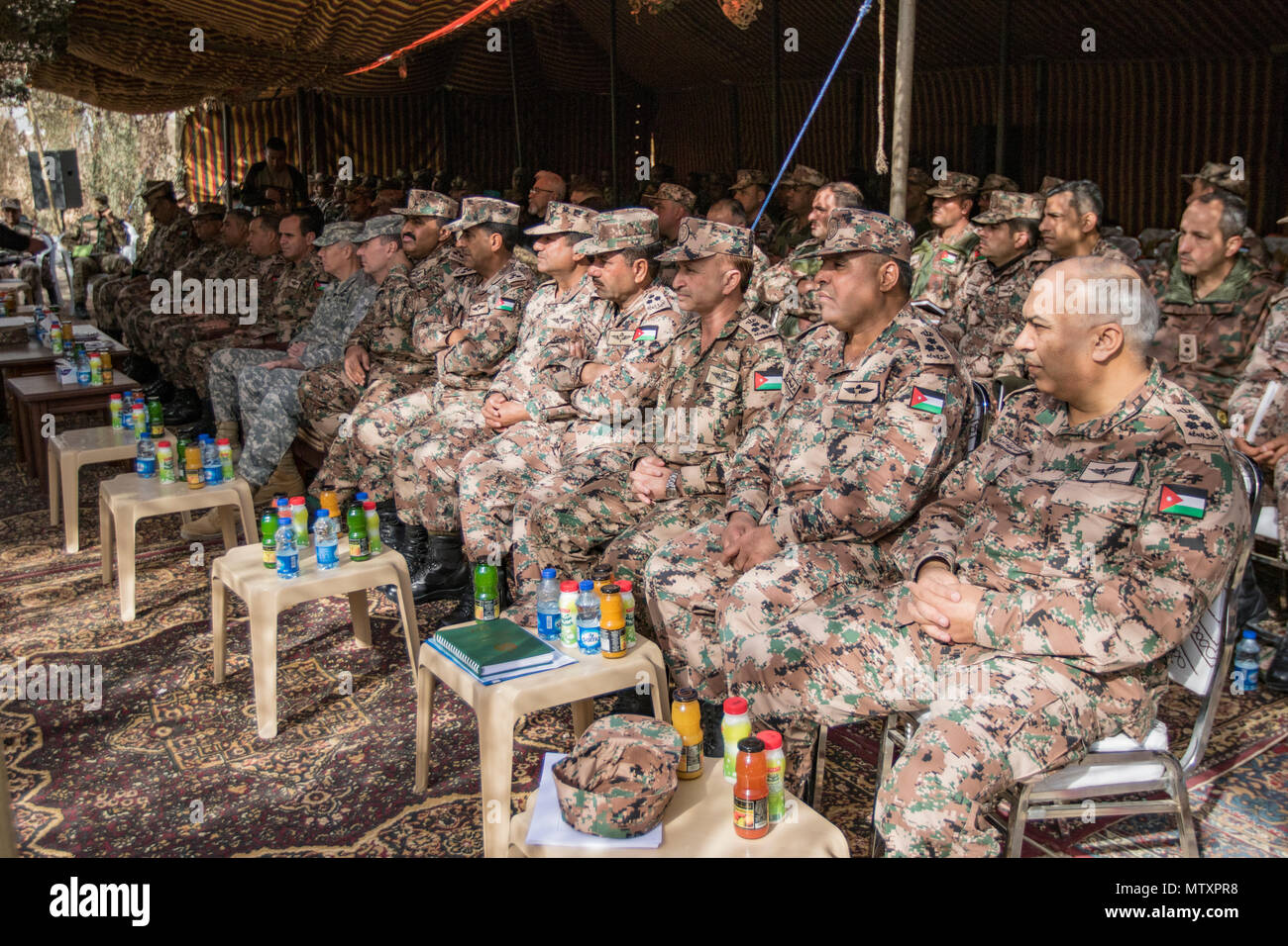 Senior leaders with the Jordan Armed Forces – Arab Army and U.S. Army ...