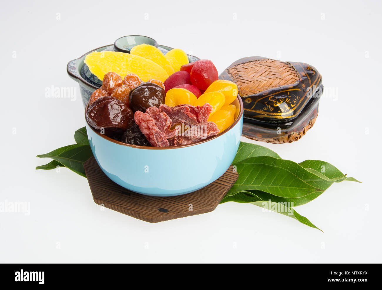 Preserved fruits onbackground hi-res stock photography and images - Alamy