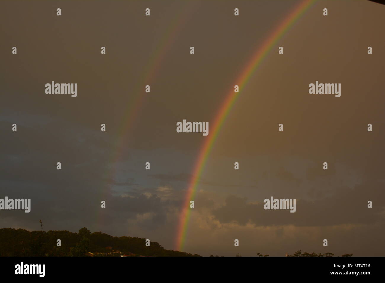 Two rainbows of many colours hi-res stock photography and images - Alamy