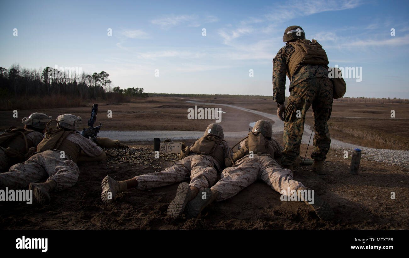 U.S. Marines assigned to Kilo Company, Marine Combat Training (MCT ...