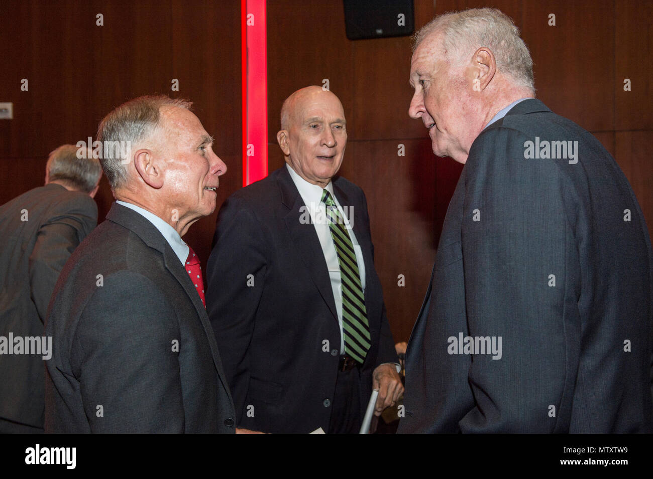 From left, retired U.S. Marine Corps Lt. Gen. Henry P. Osman, president ...