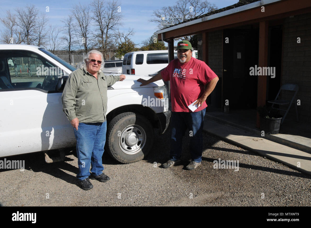 Operators Frank Brinkman and Ron Garner out in front of their office at ...