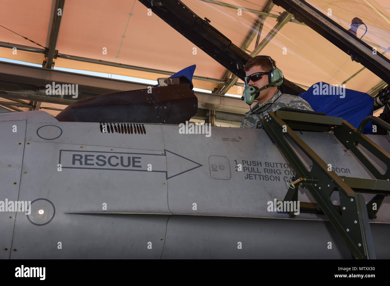 U.S. Air Force Tech. Sgt. Chance Watson, an avionics technician ...