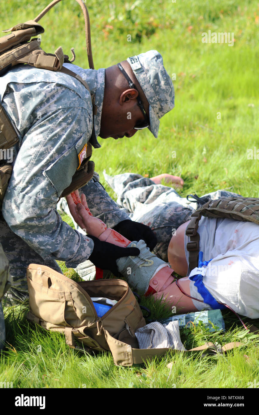Sgt. Willie Holmes, a member of the California National Guard ...
