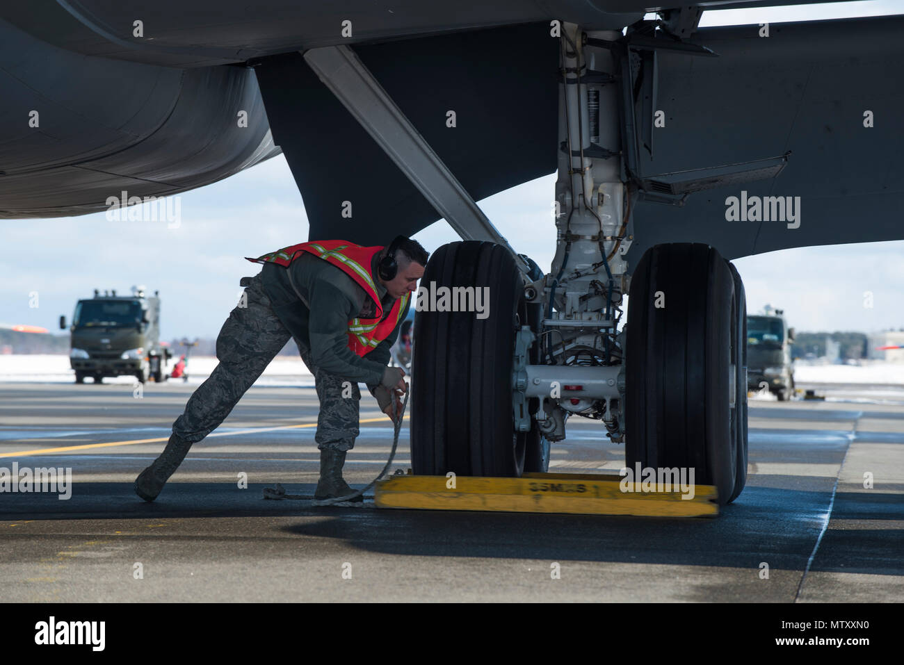 U.S. Air Force Staff Sgt. Jordan Churchill, a 35th Maintenance Group ...
