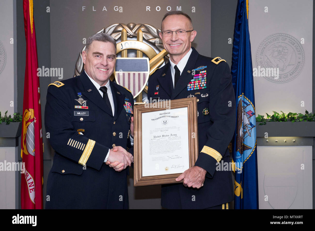 U.S. Army Chief of Staff, Gen. Mark A. Milley and Brig. Gen. Randy A ...