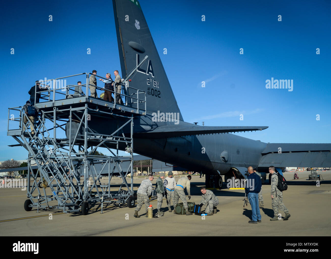 Crew chiefs from the 20th Aircraft Maintenance Unit prepare to ...