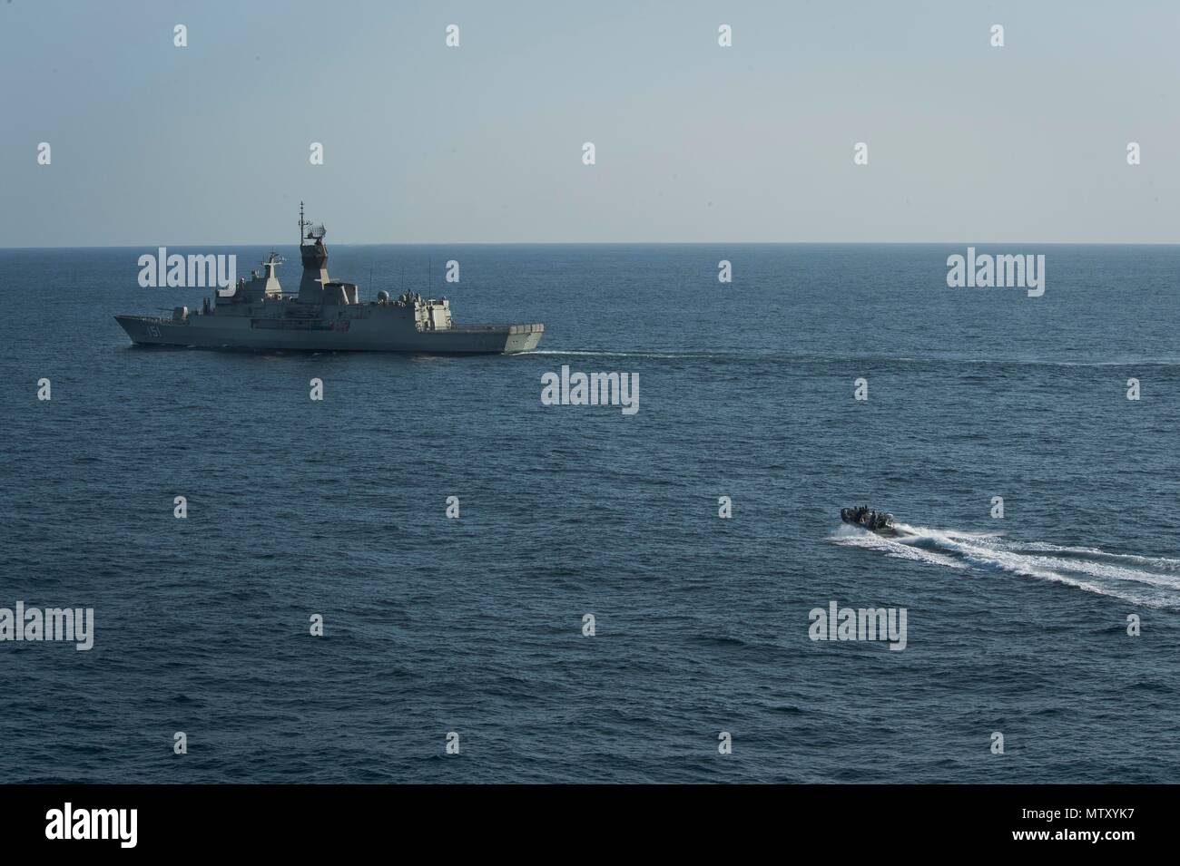 170131-N-MM501-0085 A rigid hull inflatable boat assigned to the Royal ...