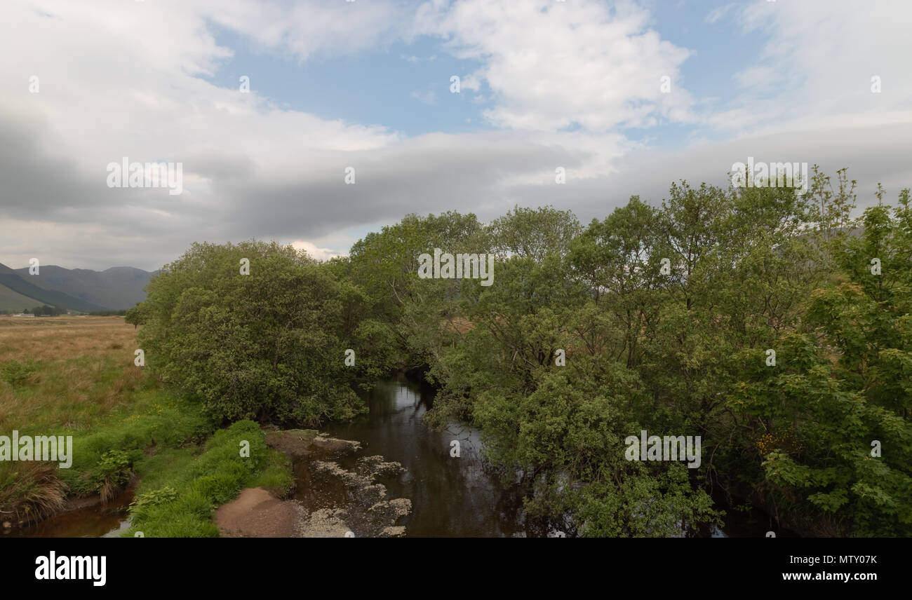 Rural landscape in Connemara, Co Galway, Ireland, summertime, mountain ...