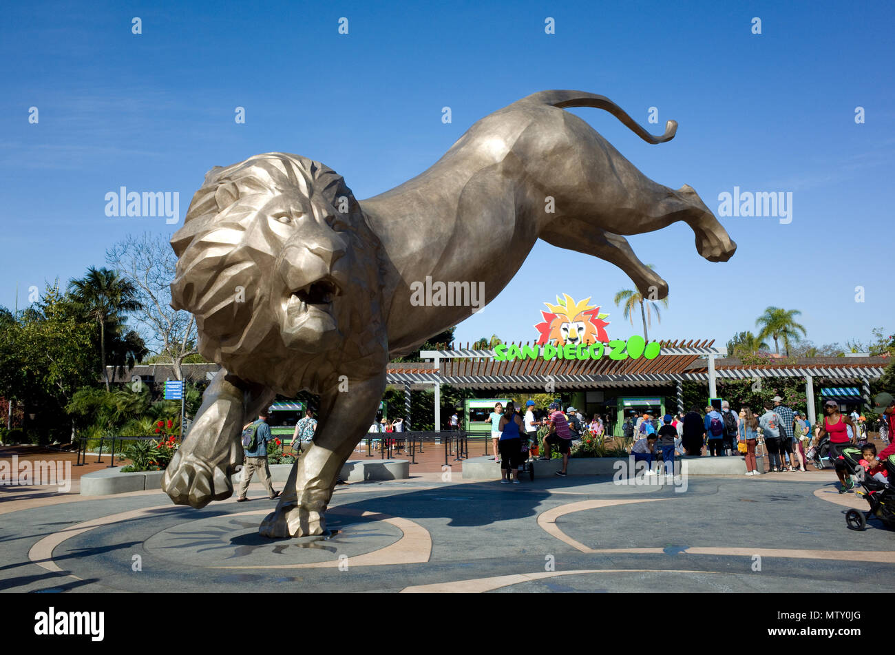 27 feet of Rex the Lion now greets visitors at the world famous San ...