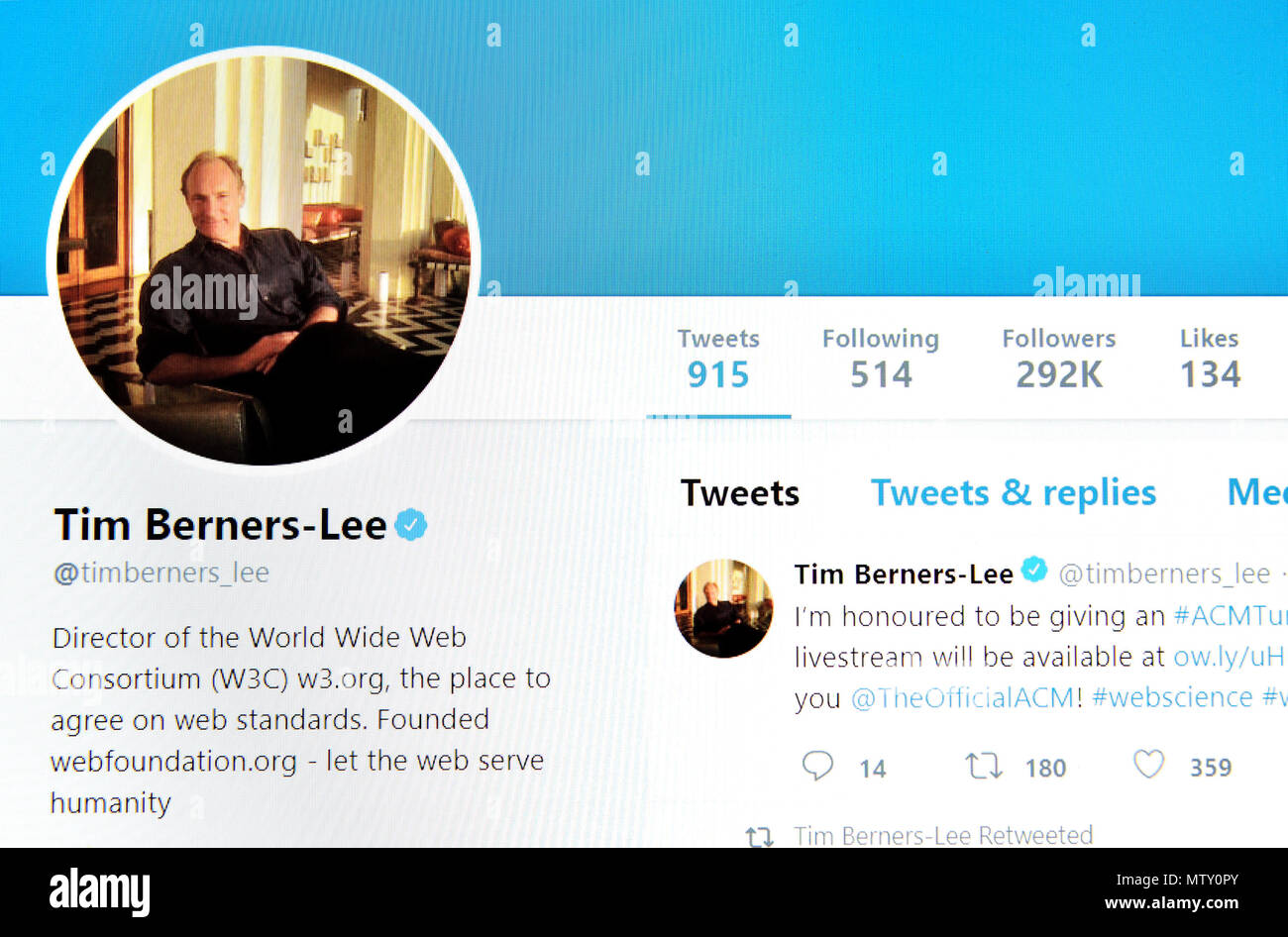 Tim Berners Lee Computer High Resolution Stock Photography and Images ...