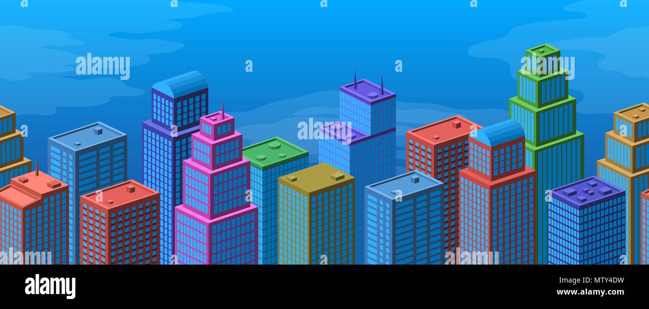City, Seamless Background Stock Vector Image & Art - Alamy