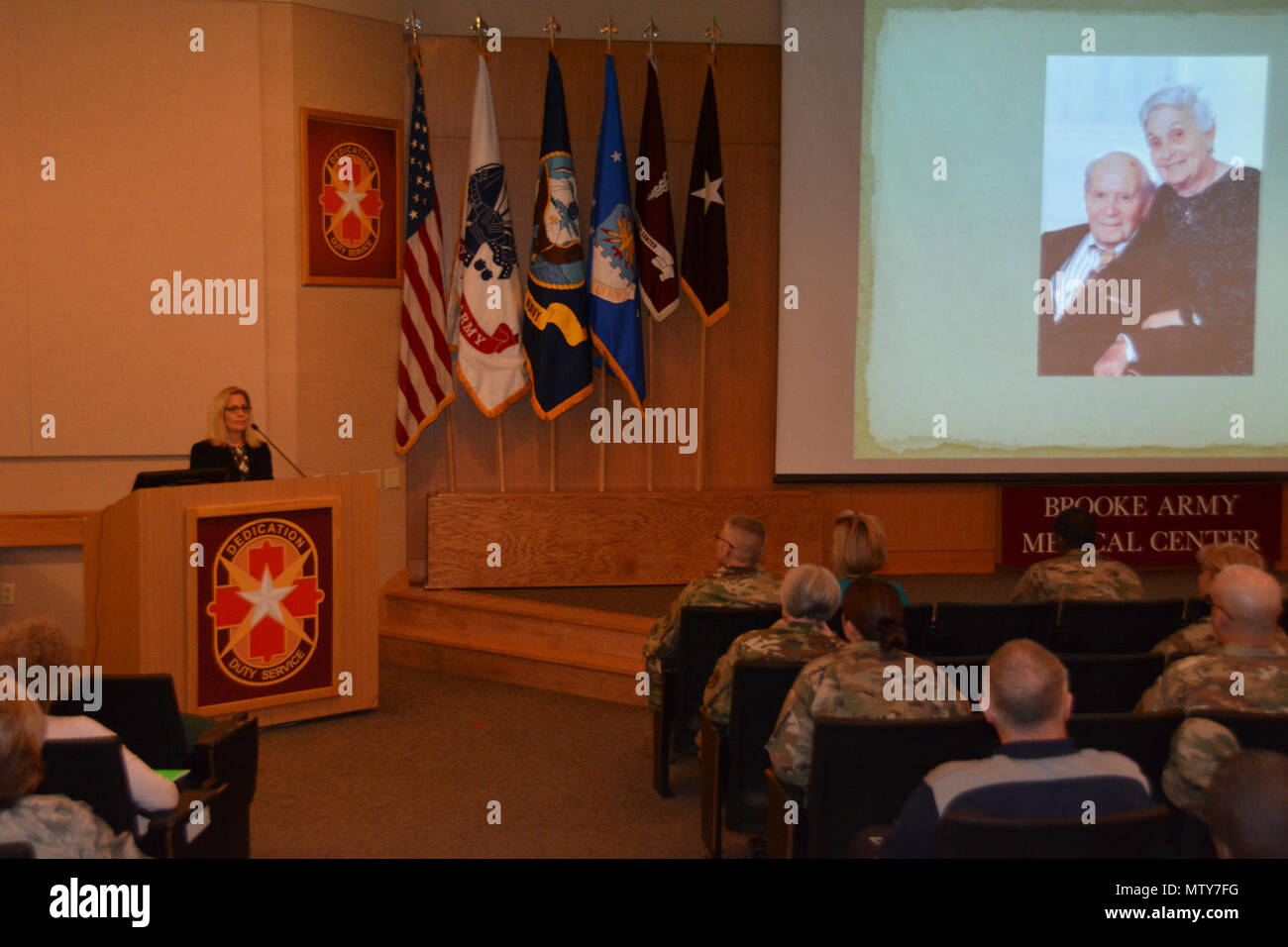 Varda Ratner speaks during the Brooke Army Medical Center Days of ... Varda Ratner speaks during the Brooke Army Medical Center Days of ...