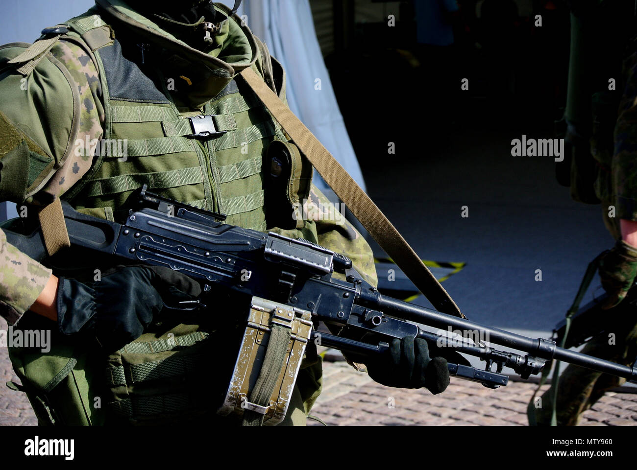 Finnish Defence Forces 100 Festival underway in Helsinki Stock Photo ...