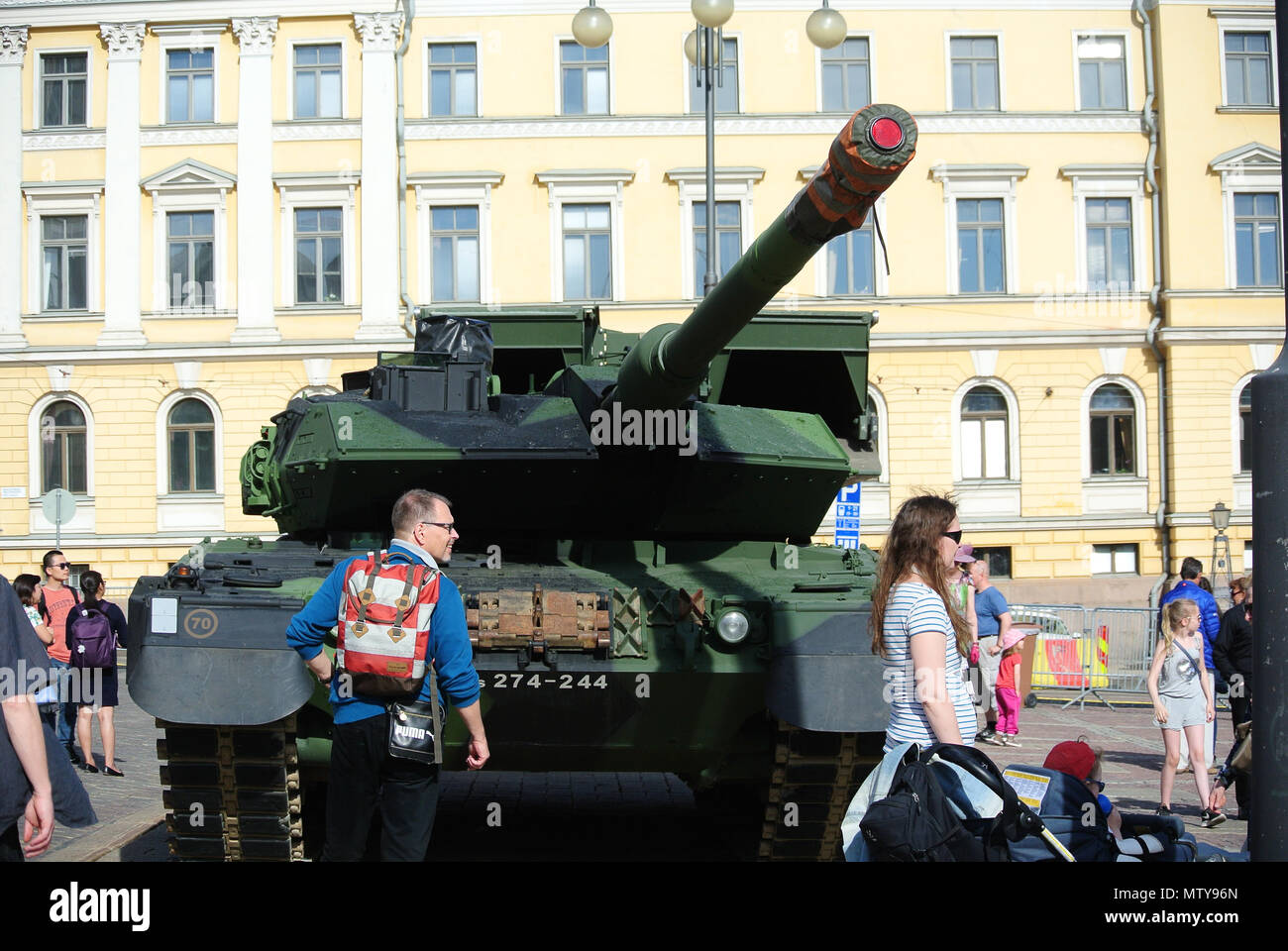 Finnish Defence Forces 100 Festival underway in Helsinki Stock Photo ...