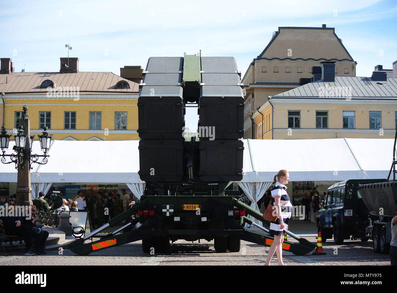 Finnish Defence Forces 100 Festival underway in Helsinki Stock Photo ...