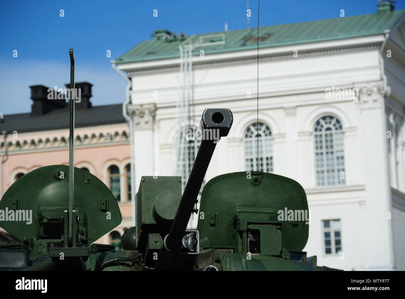 Finnish Defence Forces 100 Festival underway in Helsinki Stock Photo ...