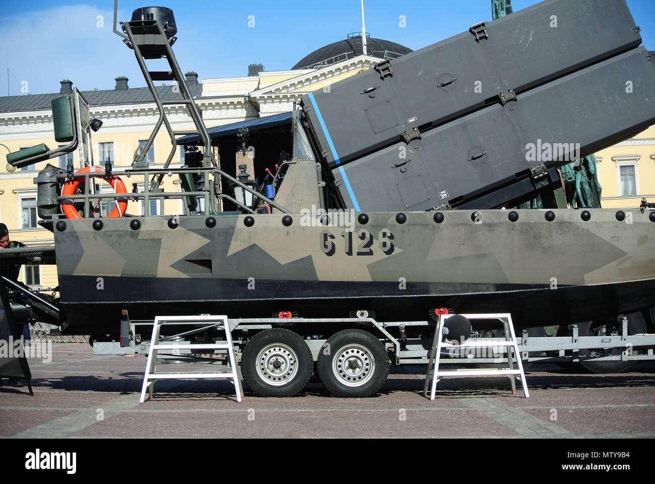Finnish Defence Forces 100 Festival underway in Helsinki Stock Photo ...