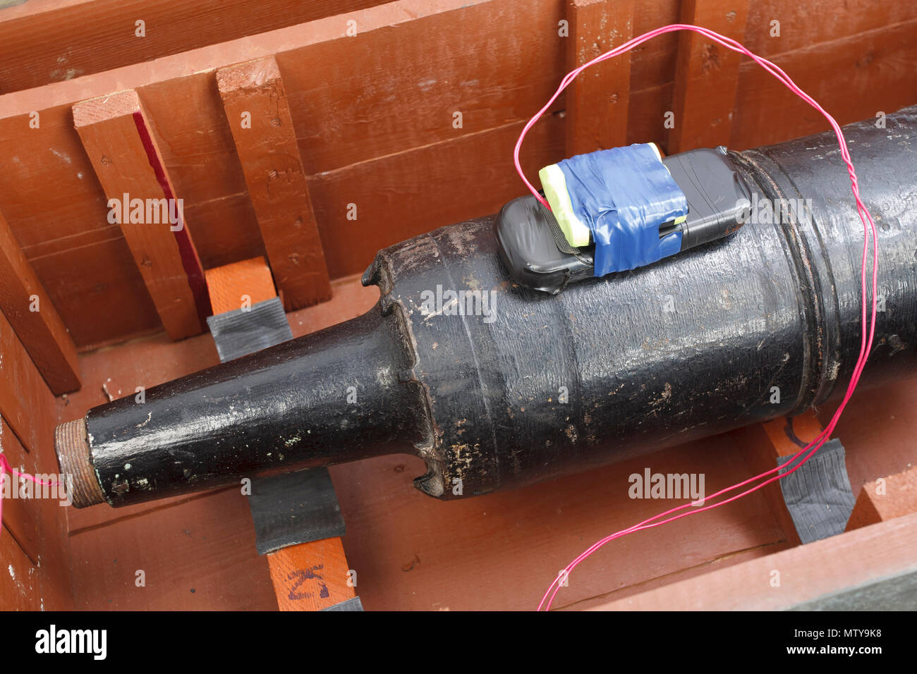 IED (improvised explosive device) with 125mm Tank HEAT Projectile Stock ...