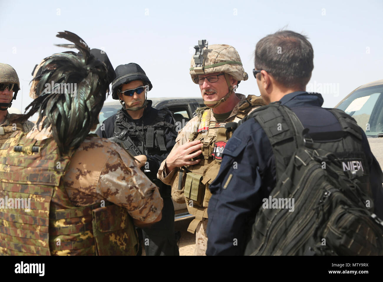 U.S. Marine Corps Col. Christian Cabaniss, the commander of Task Force ...