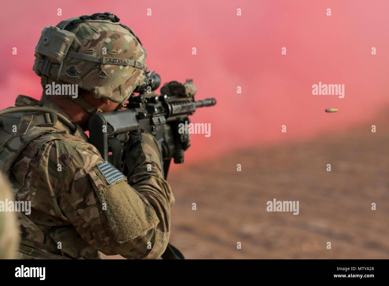 Spc. John Trisdale, an infantryman assigned to Company B, 3rd Battalion ...