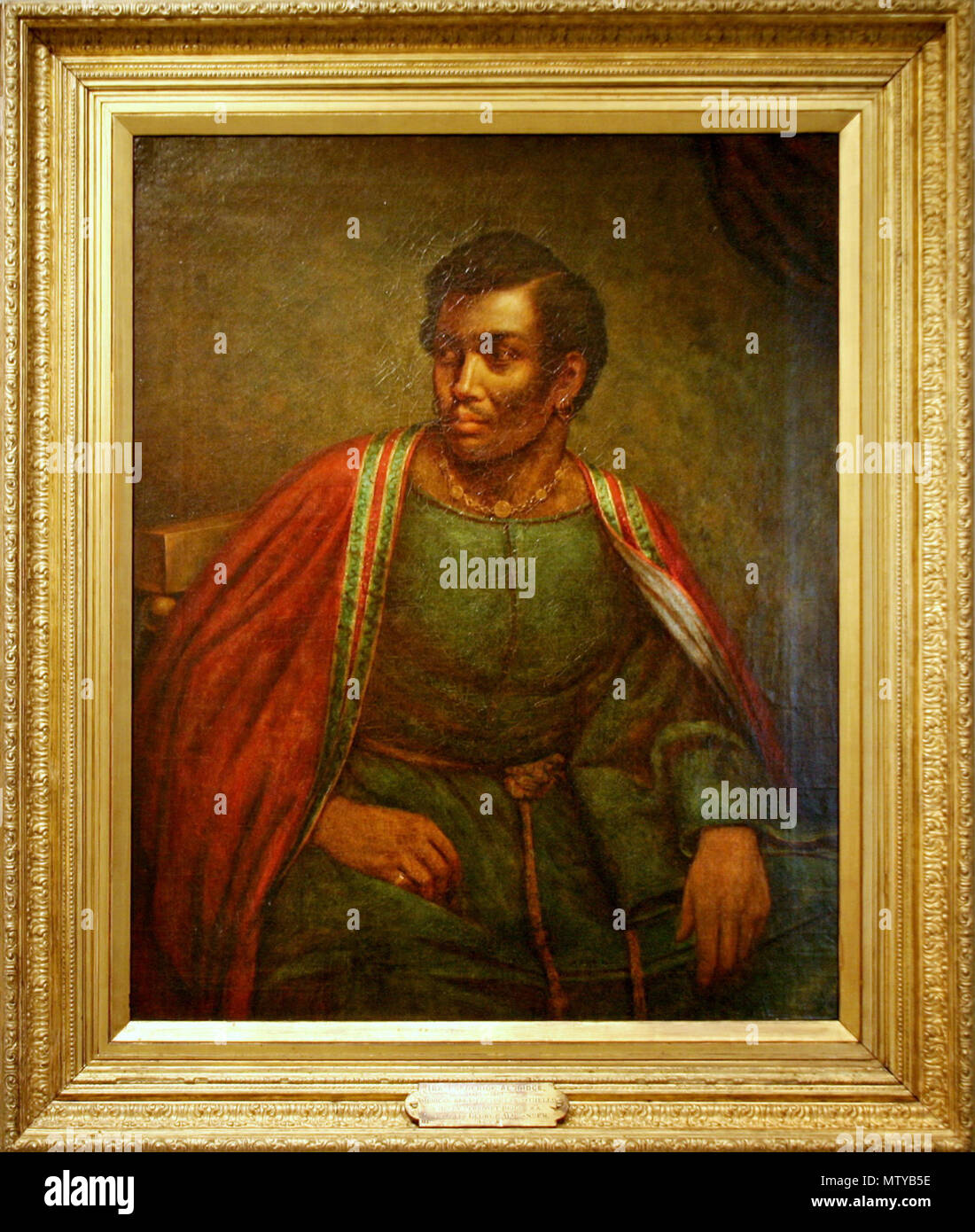 English Oil On Canvas Portrait Of Ira Aldridge As Othello Original