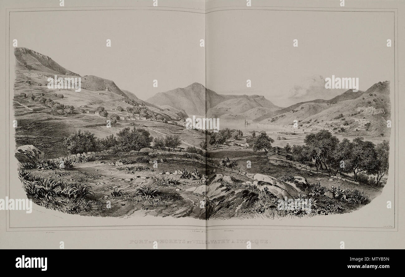 493 Port de Phorkys et ville de Vathy à Ithaque - Stackelberg Otto ...