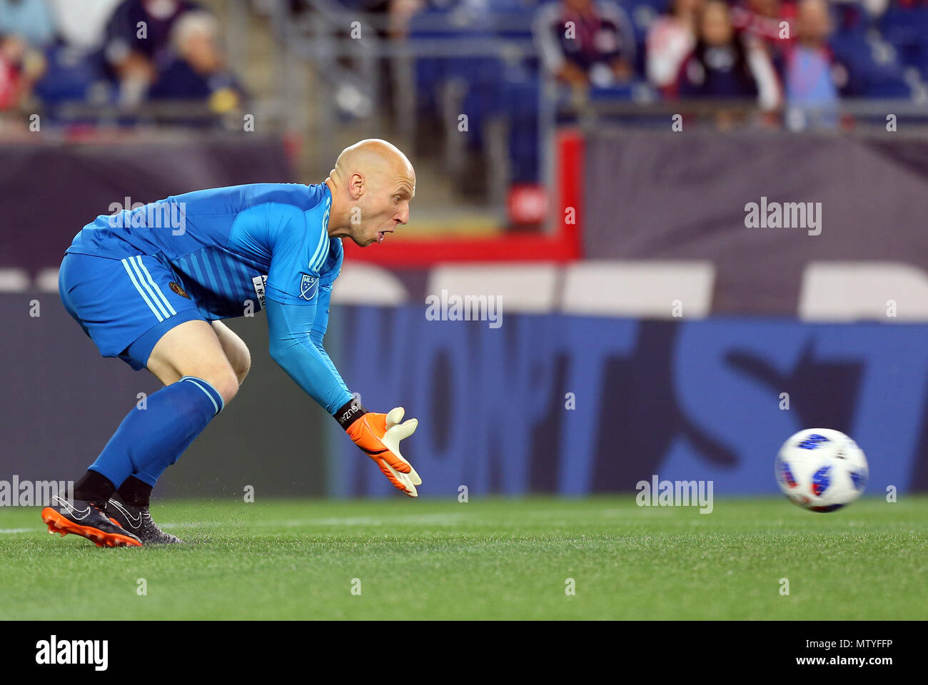 Gillette Stadium. 30th May, 2018. MA, USA; Atlanta United FC goalkeeper ...