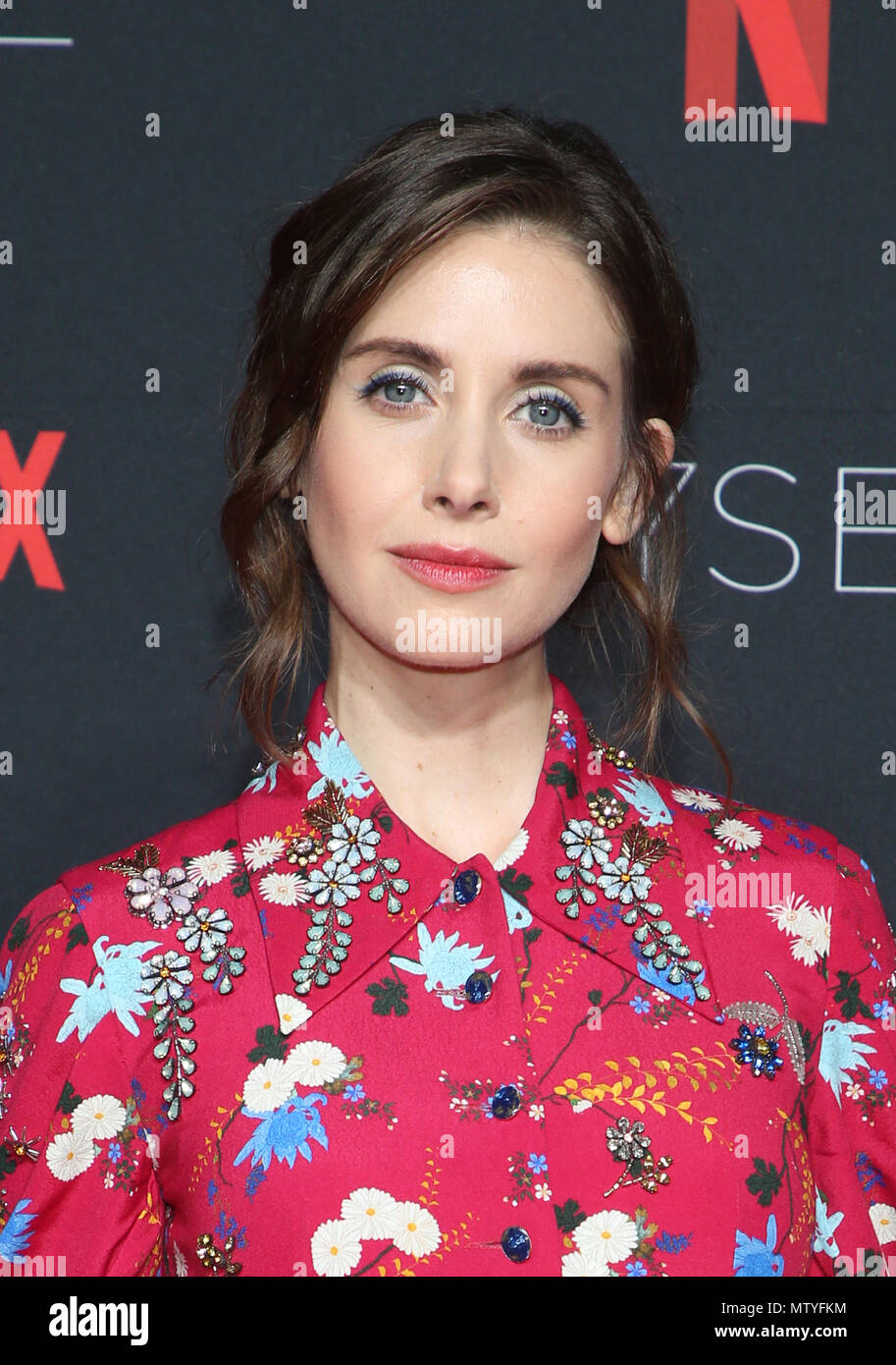 Los Angeles, Ca, USA. 30th May, 2018. Alison Brie at the #NETFLIXFYSEE ...