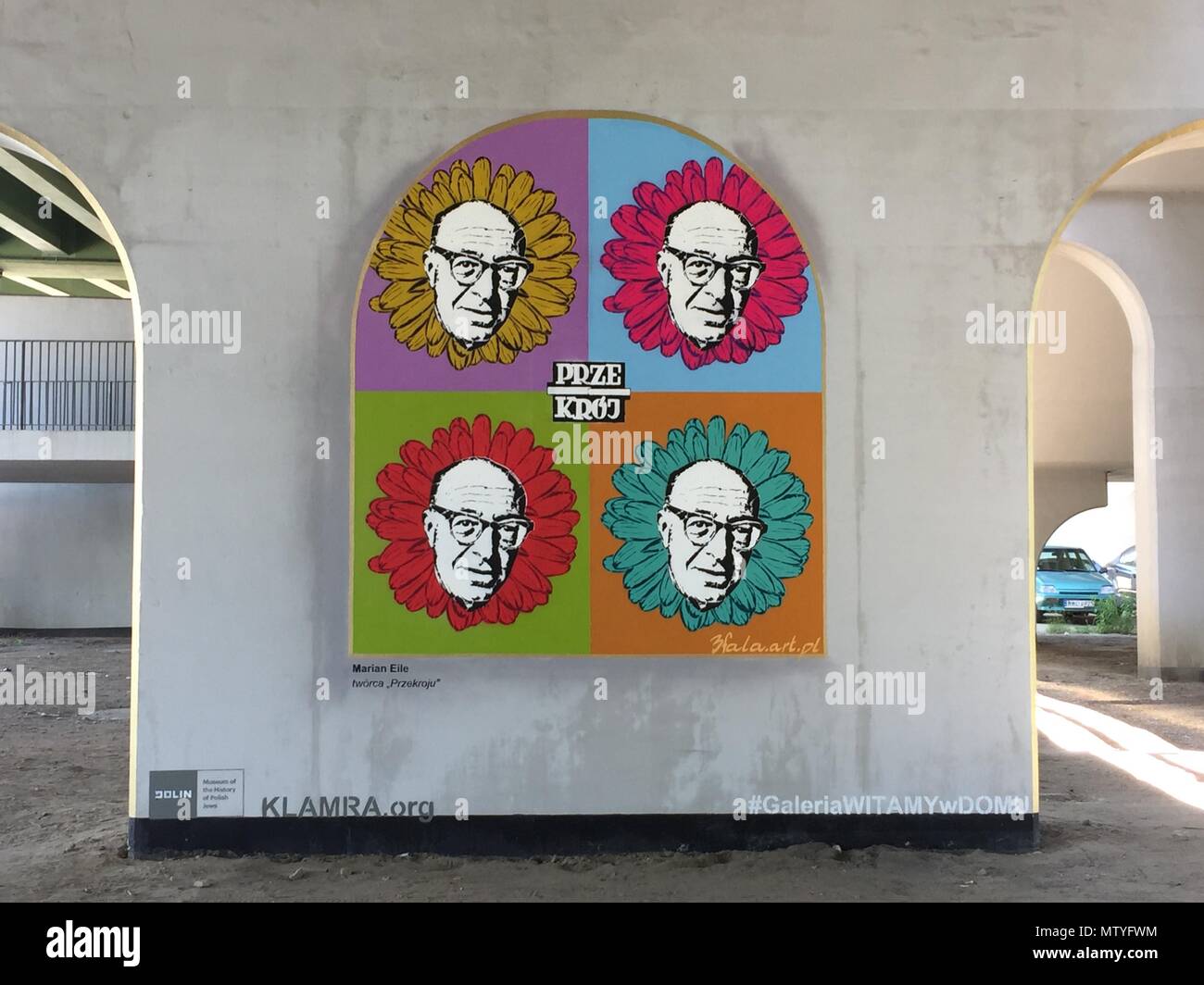 23 May 2018, Poland, Warsaw: The artwork «twórca" Przekroju "» by the ...