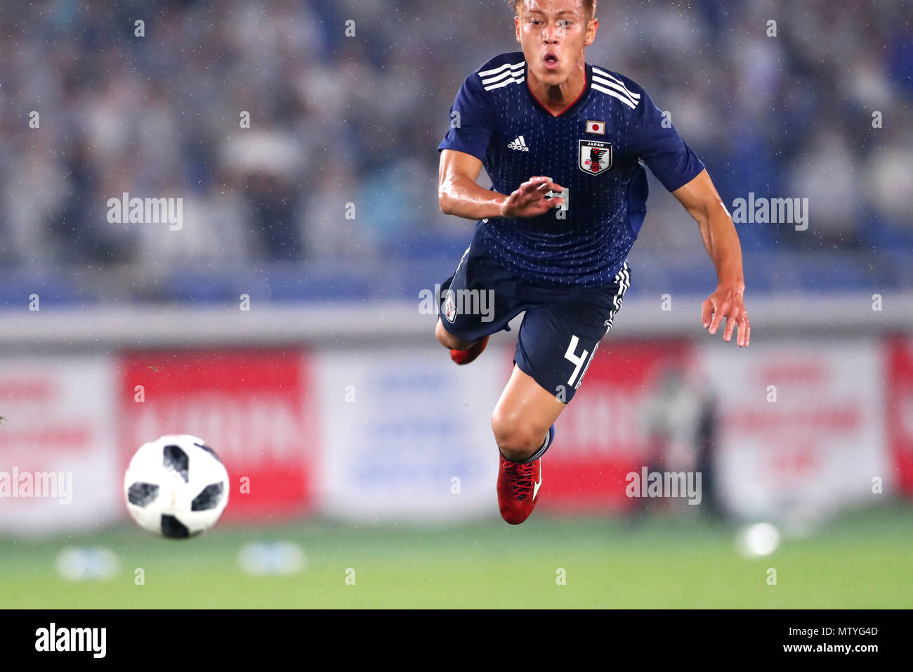 Kanagawa, Japan. 30th May, 2018. Keisuke Honda (JPN) Football/Soccer ...