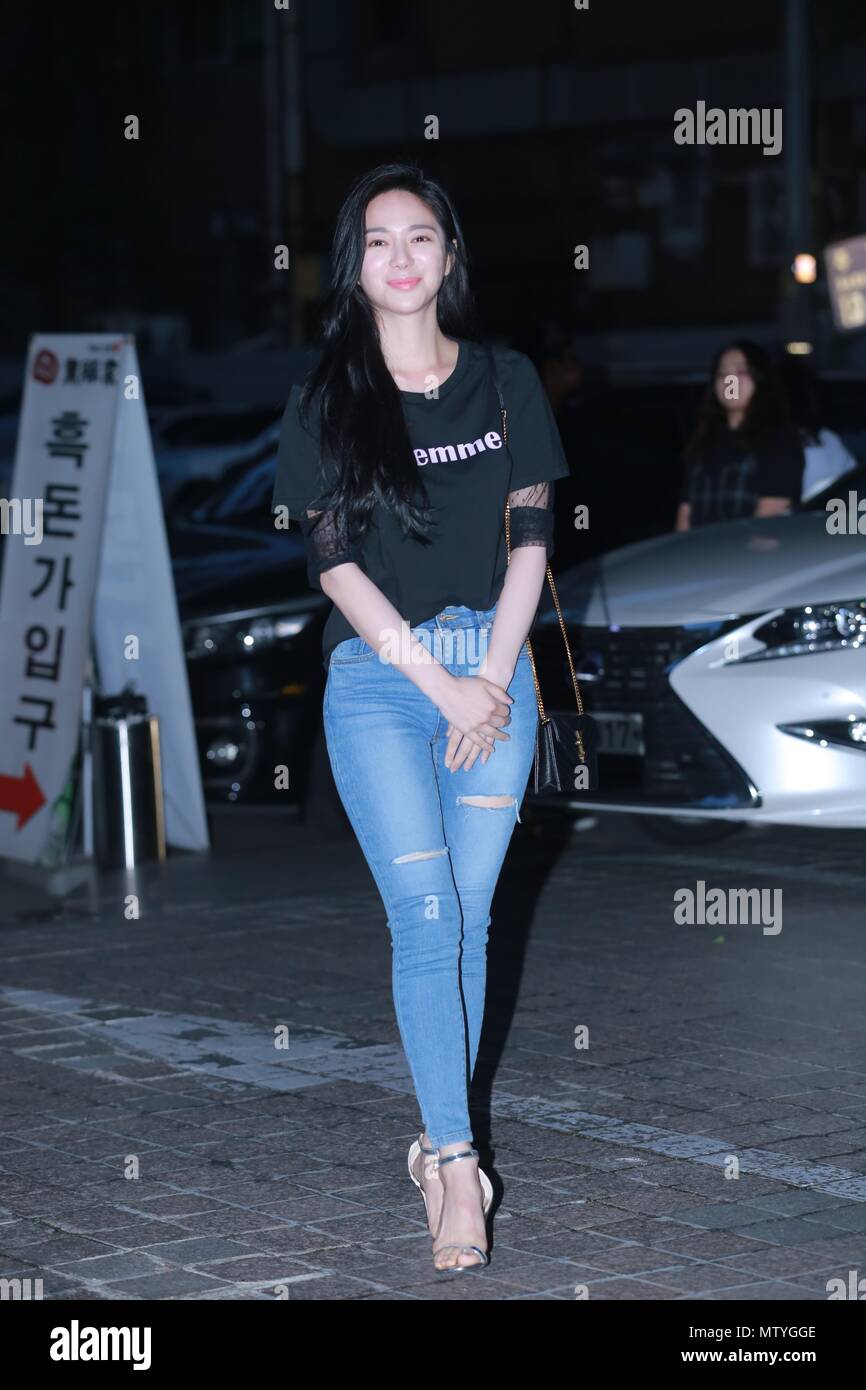 Seoul, Korea. 30th May, 2018. Go Ara, Kim Myung Soo, Lee Ye-eun, Lee ...