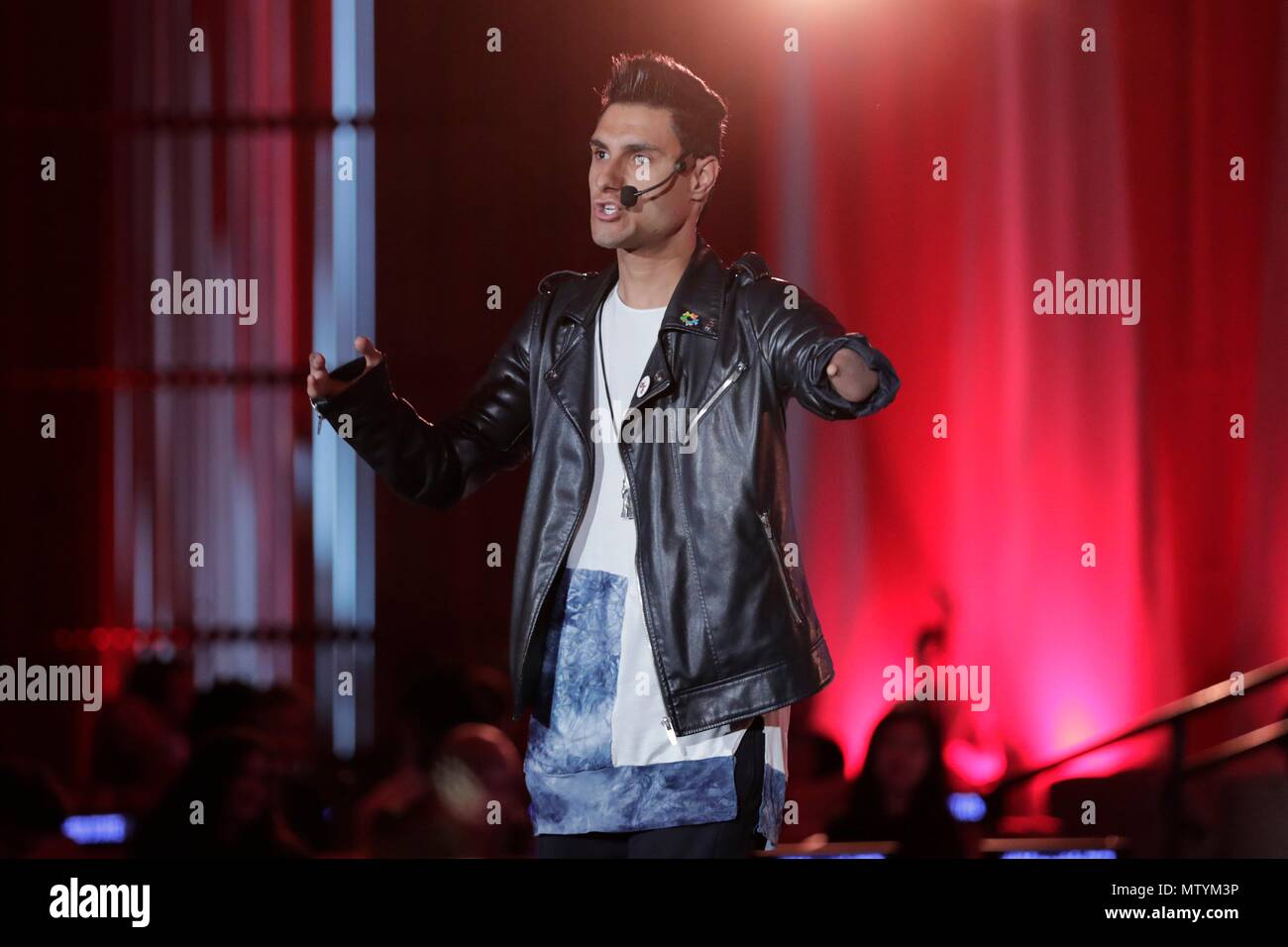 United Nations, New York, USA, May 30, 2018 - Singer and songwriter ...