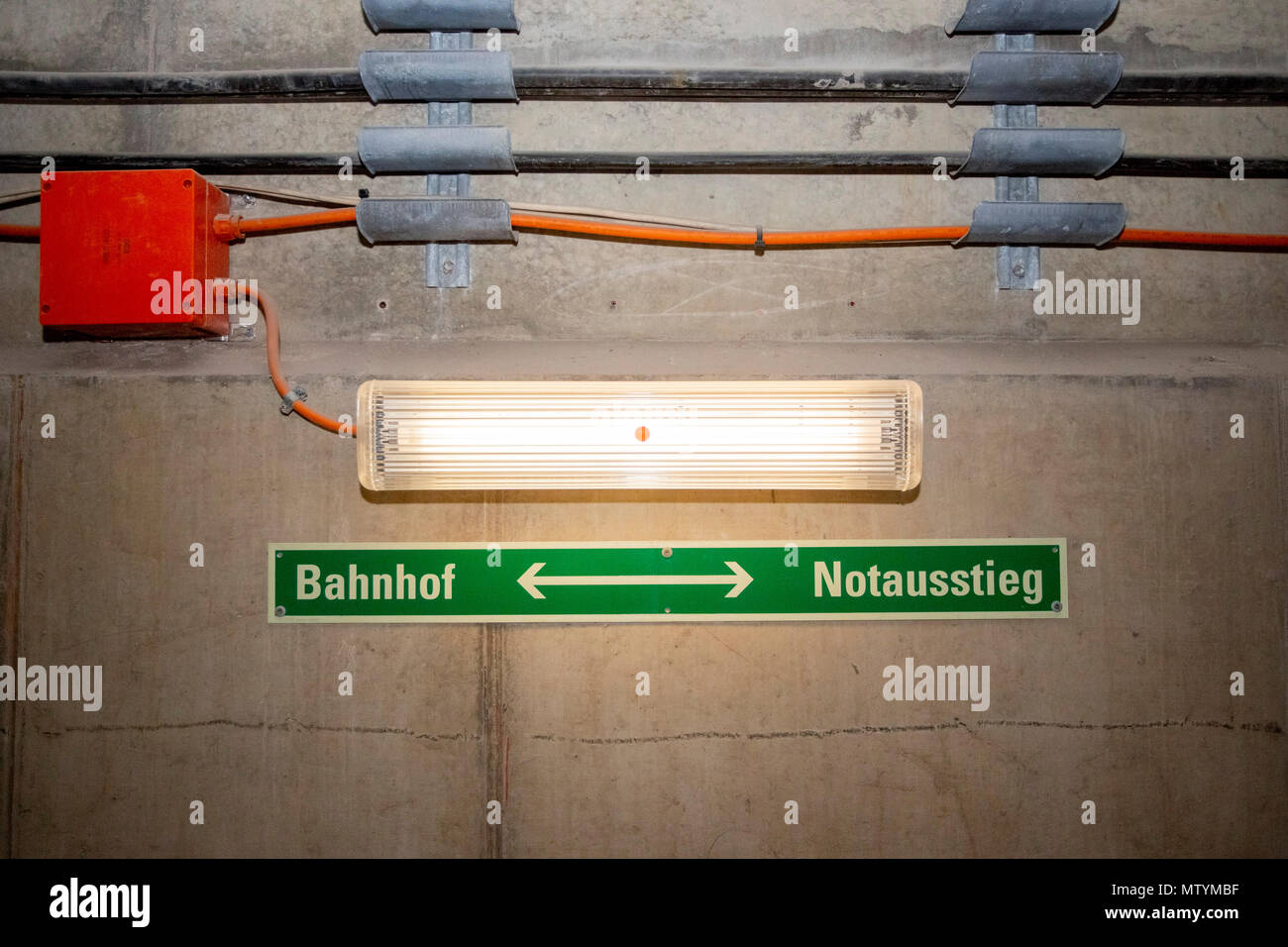 Exit of the u bahn station berlin alexanderplatz hi-res stock ...