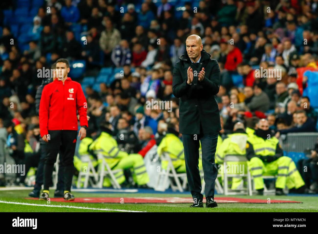 Zinedine Zidane of Real Madrid during the Santander League (La Liga ...