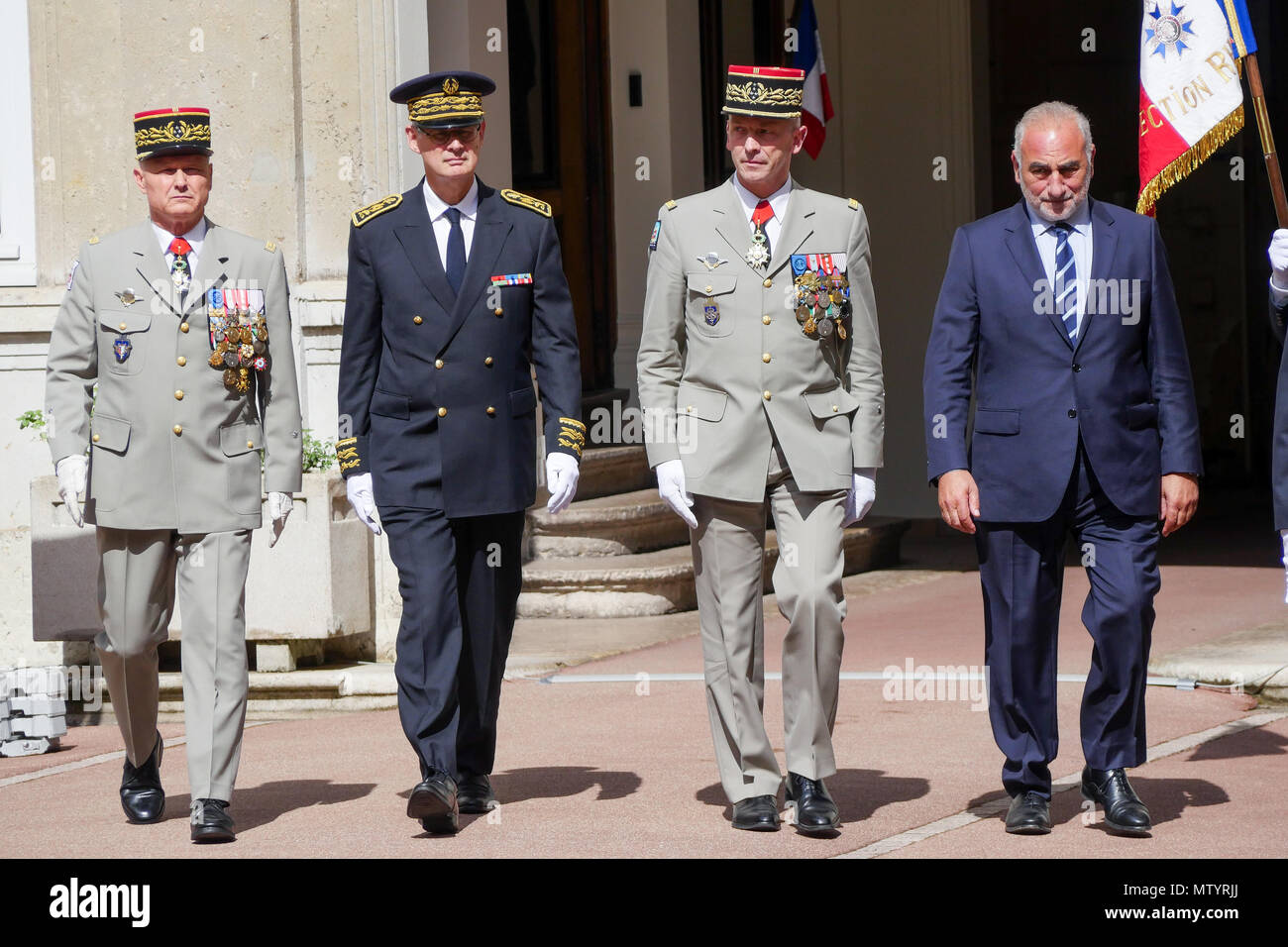 Lyon, France, 31st May 2018: General of Army Francois Lecointre (3rd ...