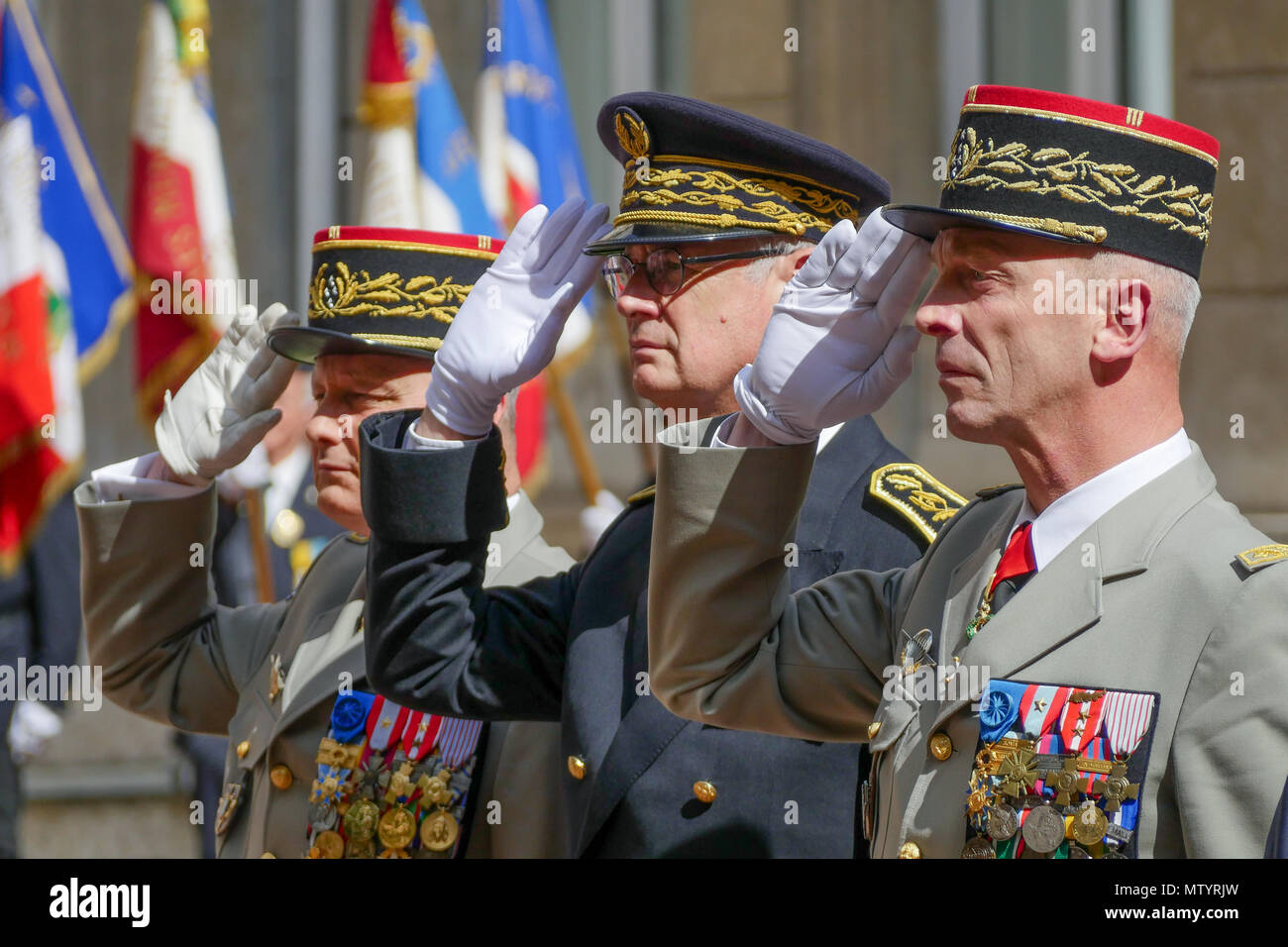 Lyon, France, 31st May 2018: General of Army Francois Lecointre (3rd ...