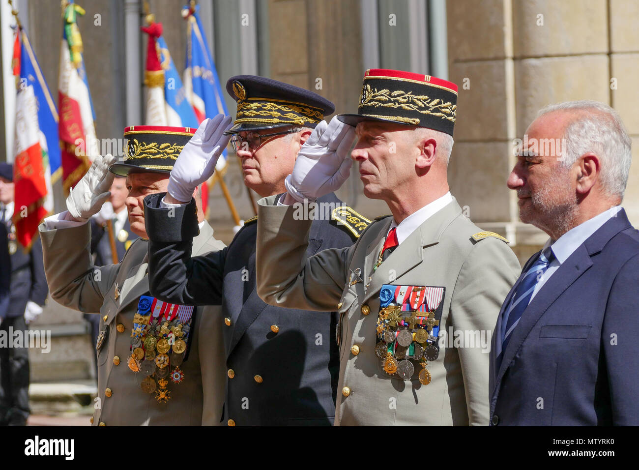 Lyon, France, 31st May 2018: General of Army Francois Lecointre, Chief ...