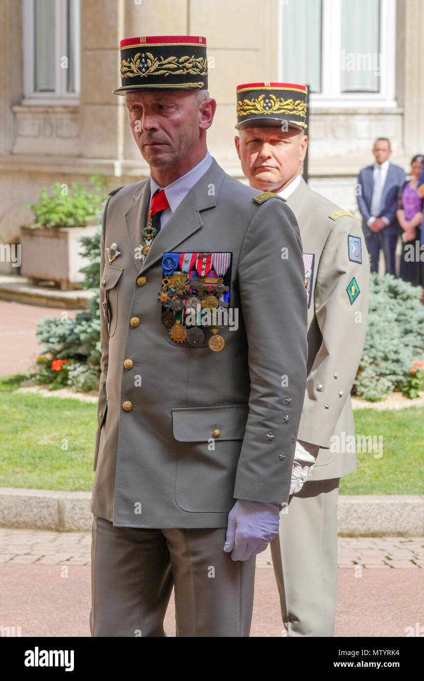 Lyon, France, 31st May 2018: General of Army Francois Lecointre (at ...